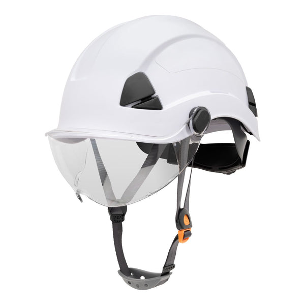 Honeywell Fibre Metal Safety Helmet (Ratchet Suspension) Look up. Look ...