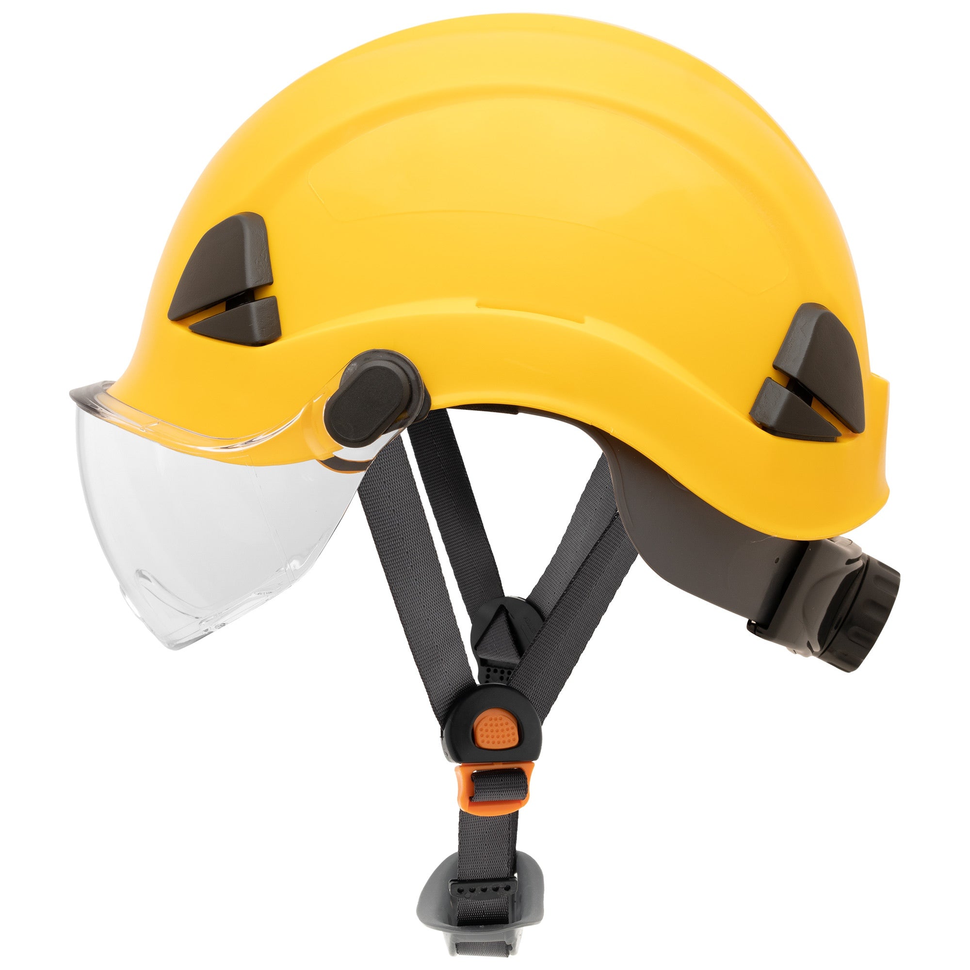 Honeywell Fibre Metal Safety Helmet (Ratchet Suspension) Look up. Look ...