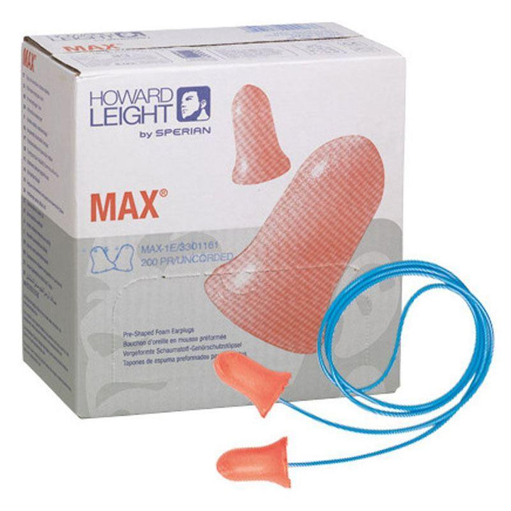 MAX1 Uncorded and MAX30 Corded Earplugs | Excelco Safety- Irving TX