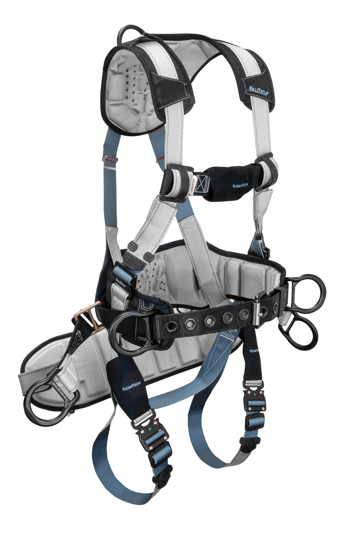 FallTech 8092A FlowTech TowerClimber Full Body Harness, Padded Seat ...